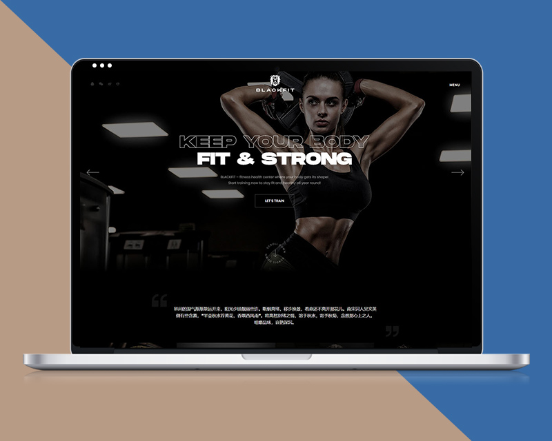 黑色健身房瑜伽培训DedeCMS整站模板带手机端_云部落资源网